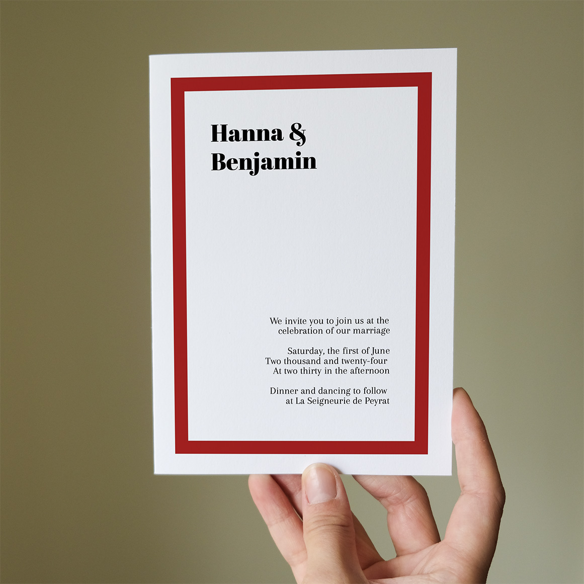 One Colour Frame | Folded Card – Blecktorn Design